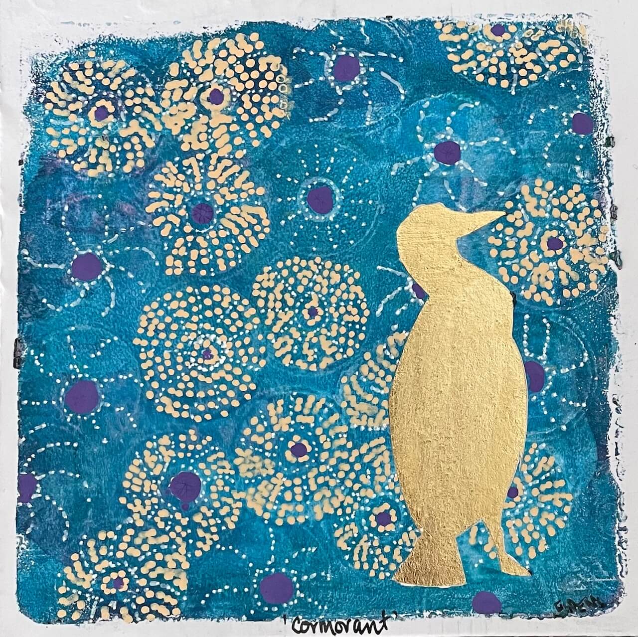 Golden Crow - Retro | Eleanor Spens Art